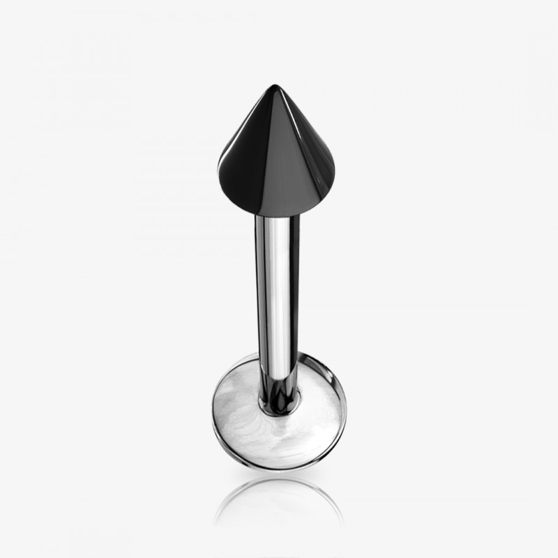 Labret Monroe Prateado Spike | Piercing Labial Estiloso