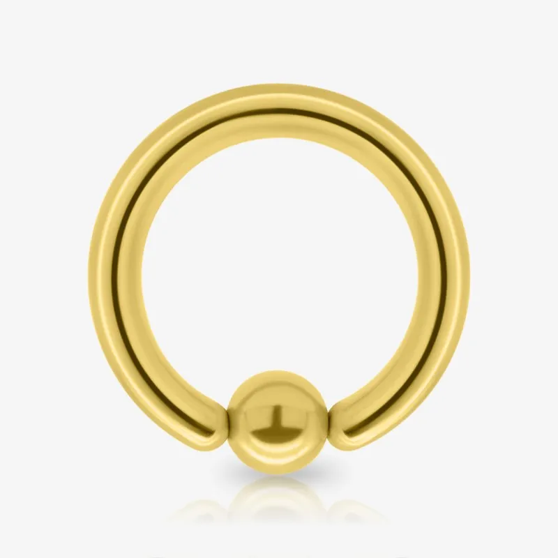 Piercing Captive de Aco Cirurgico Dourado 3mm