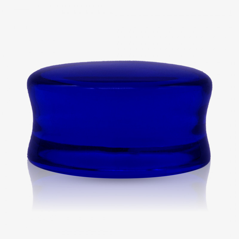 Plug de Acrílico Azul Translúcido - Convexo é na ALARGS