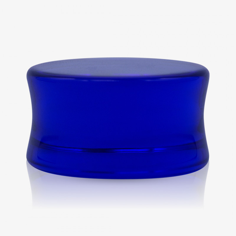 Plug Acrílico Azul Translúcido para Alargadores Confortáveis