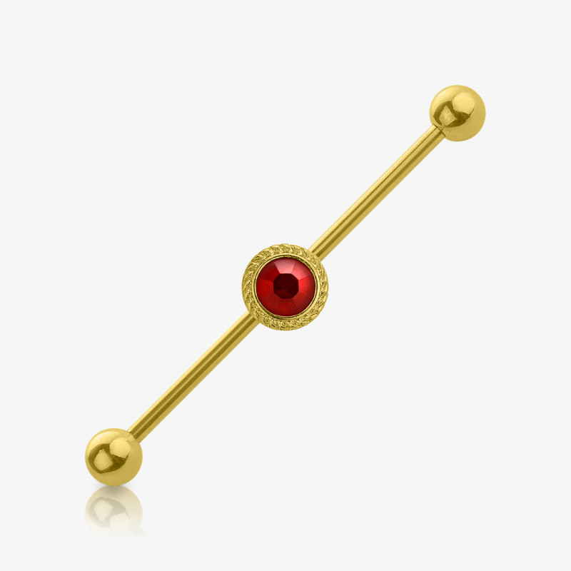 Piercing Transversal Dourado Encanto de Ruby é na ALARGS