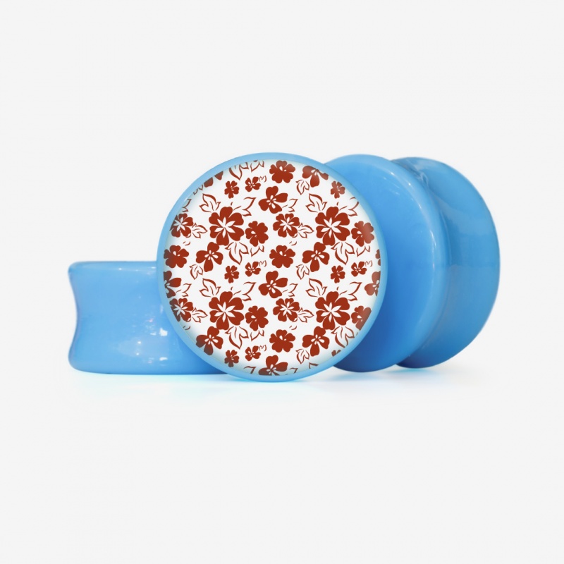 Plug Flores Vermelhas - Base Selecionável é na ALARGS